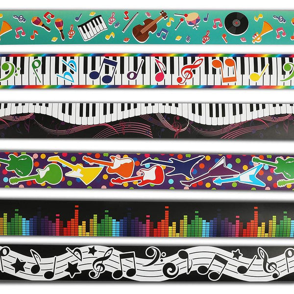 Musical Bulletin Board Borders for Classroom (6 Design, 78 Pieces ...